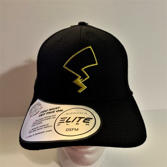Bioworld | Accessories | Bioworld Hat Pokemon Pikachu Thunderbolt Tail Elite Flex Snapback ...